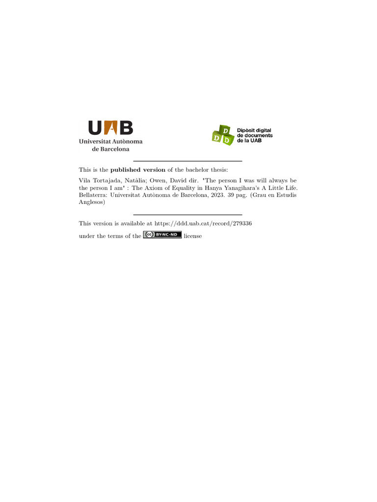 A Little Life Anxion of Equality PDF | PDF | Psychological Trauma ...