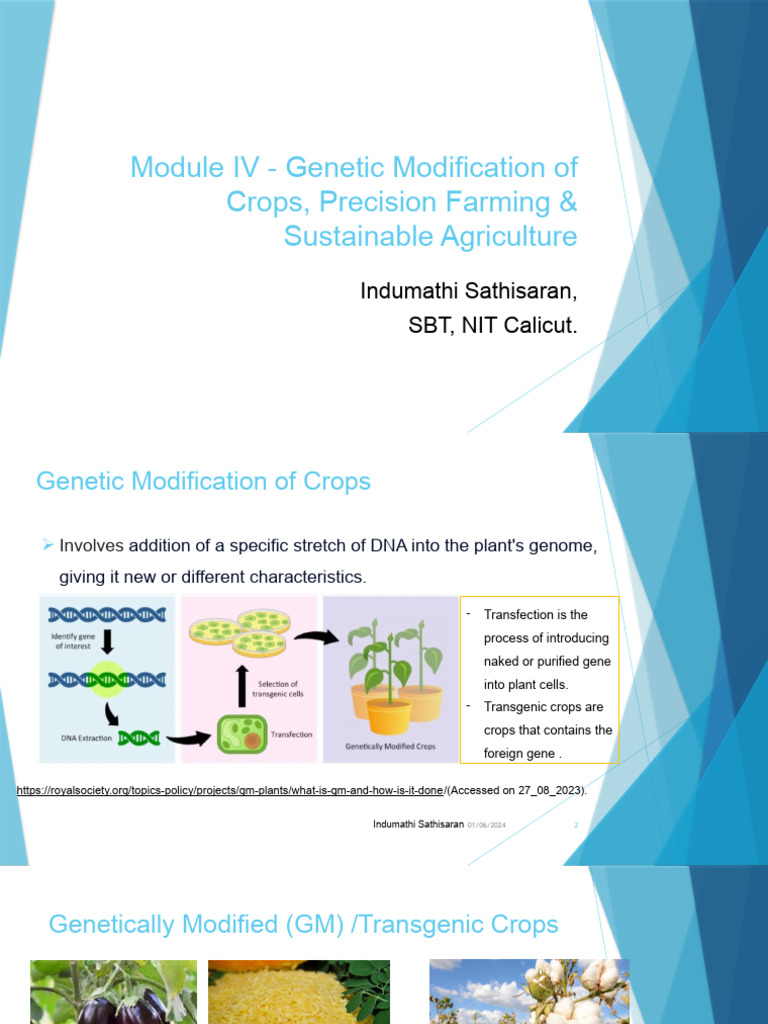 4 - Genetic Modification of Crops - Precision Farming and Sustainable ...