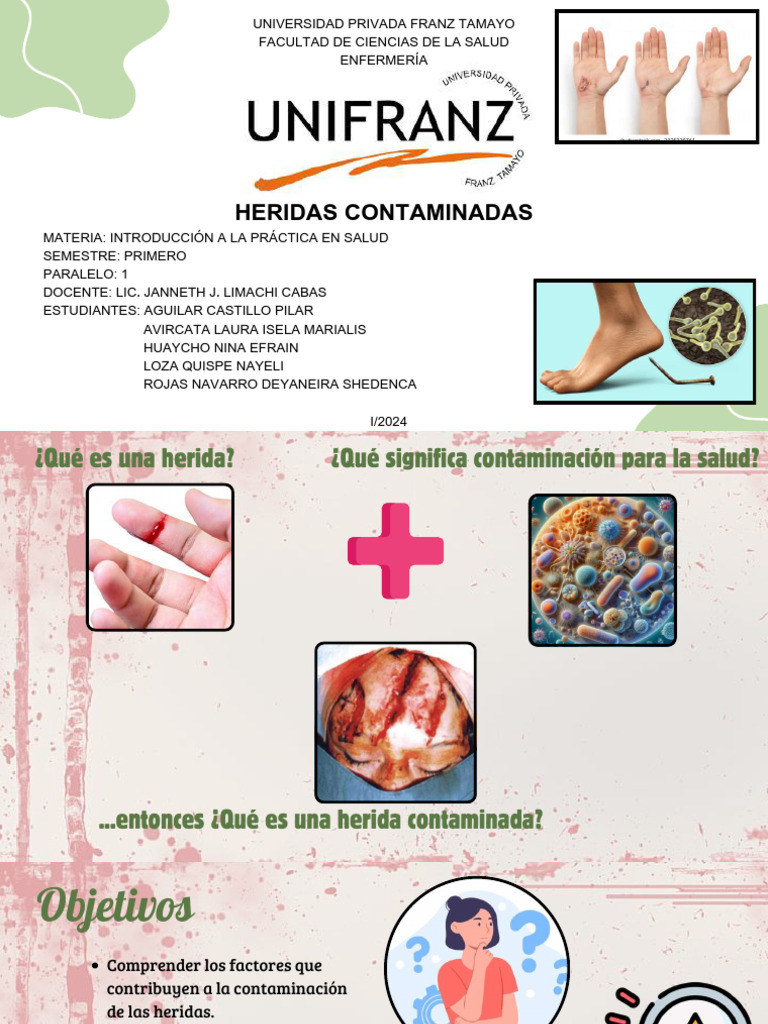 Heridas Contaminadas Compressed | PDF | Herida | Especialidades Medicas