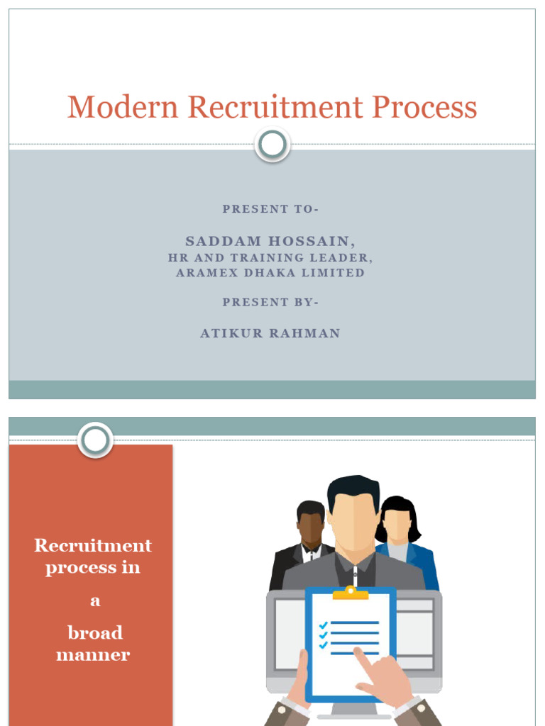 Modern Recruitment Process Overview | PDF | Recruitment | Background Check