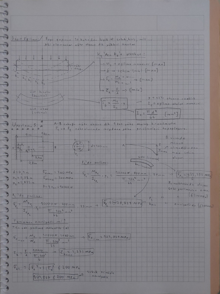 Mukavemet 2 Ders Notu 4 | PDF