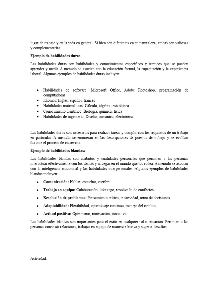 Habilidades Blandas y Habilidades Duras | PDF | Inteligencia emocional ... Habilidades Blandas y Habilidades Duras | PDF | Inteligencia emocional ...