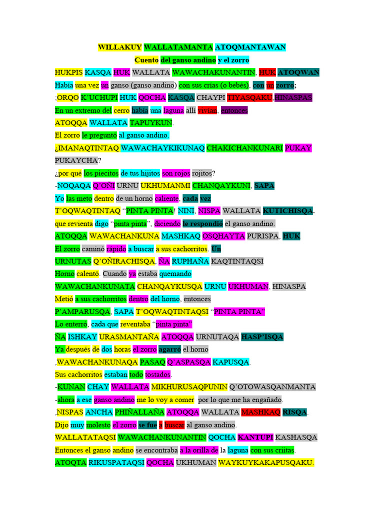 Willakuy Wallatamanta Atoqmanta | PDF | Ciencias sociales | Religión y espiritualidad