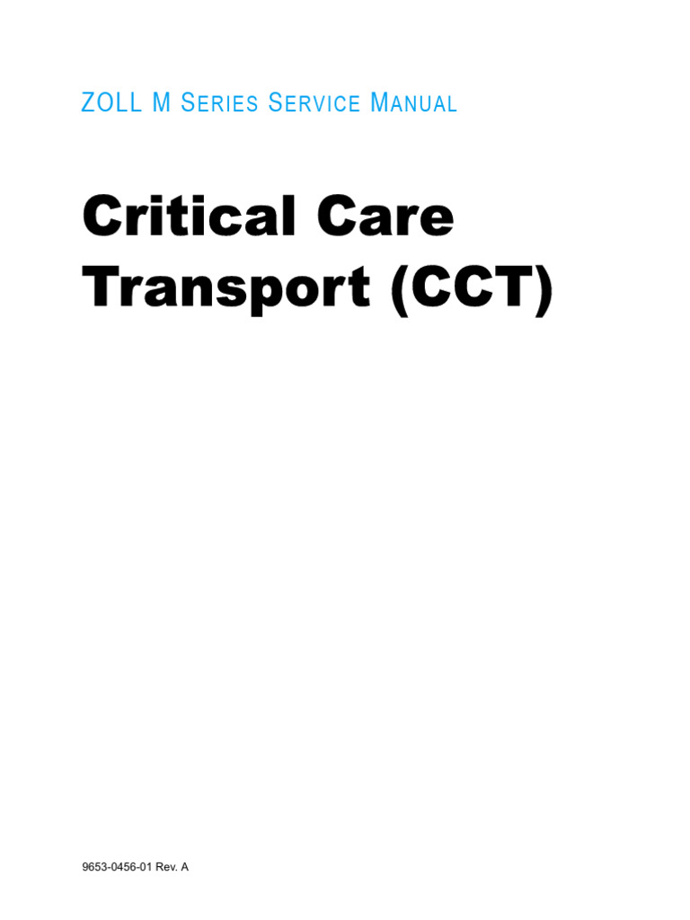 Zoll MSeries Critical Care Transport (CCT) Service Manual | PDF