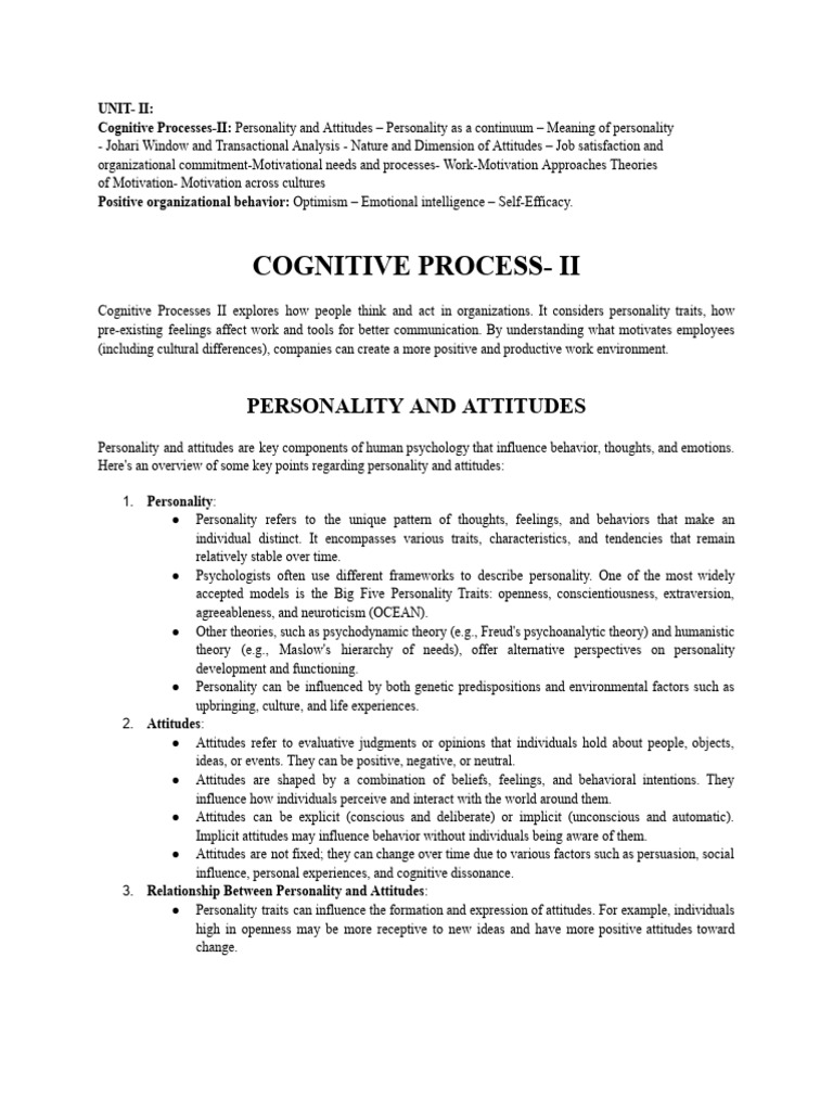 Ob Unit - Ii | PDF | Motivational | Motivation