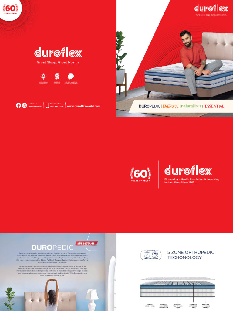 Duroflex Catalogue 2023 Low-Res-1 | PDF | Mattress | Textiles