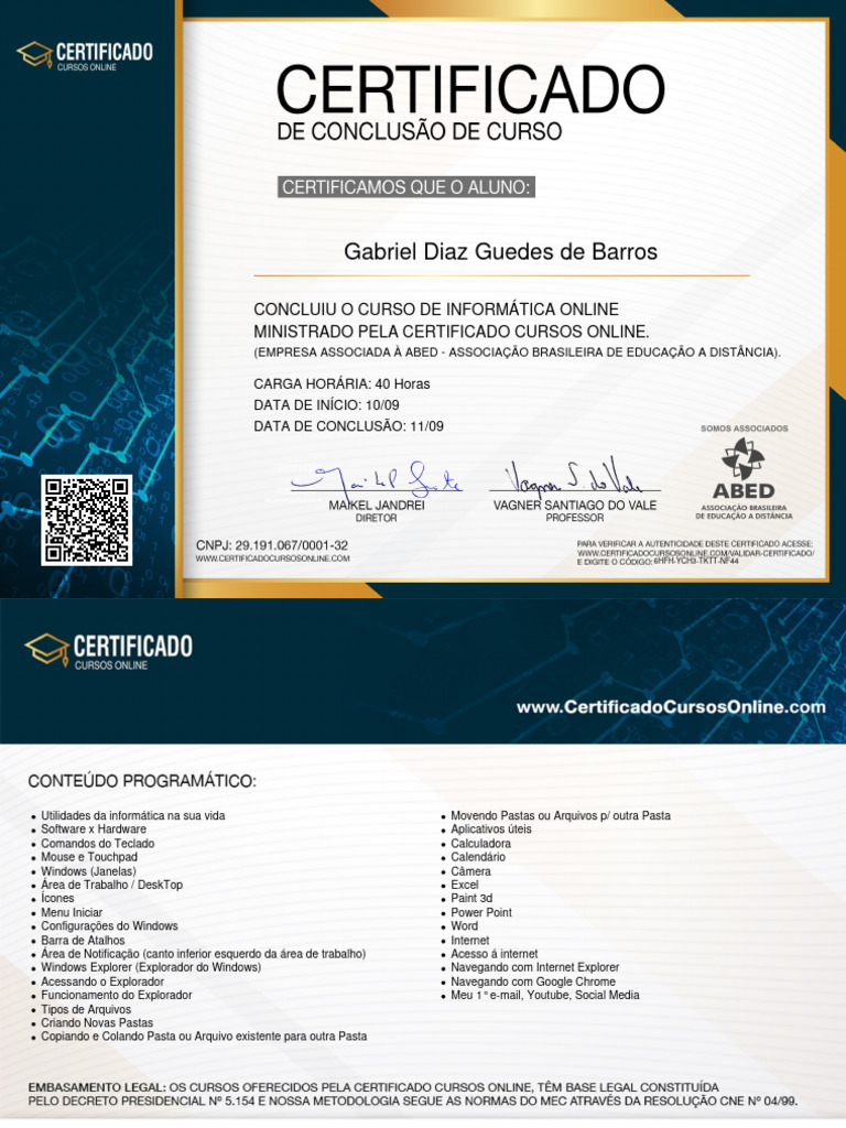 Certificado | PDF