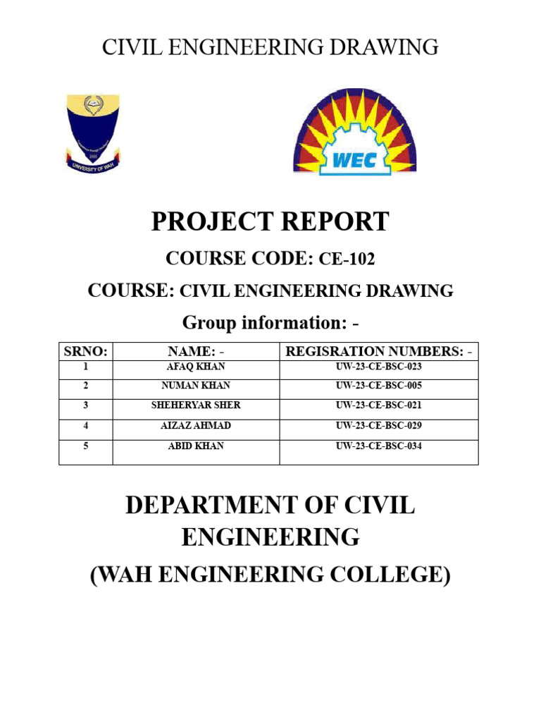 Civil Engineering Drawing Project | Download Free PDF | Civil Engineering