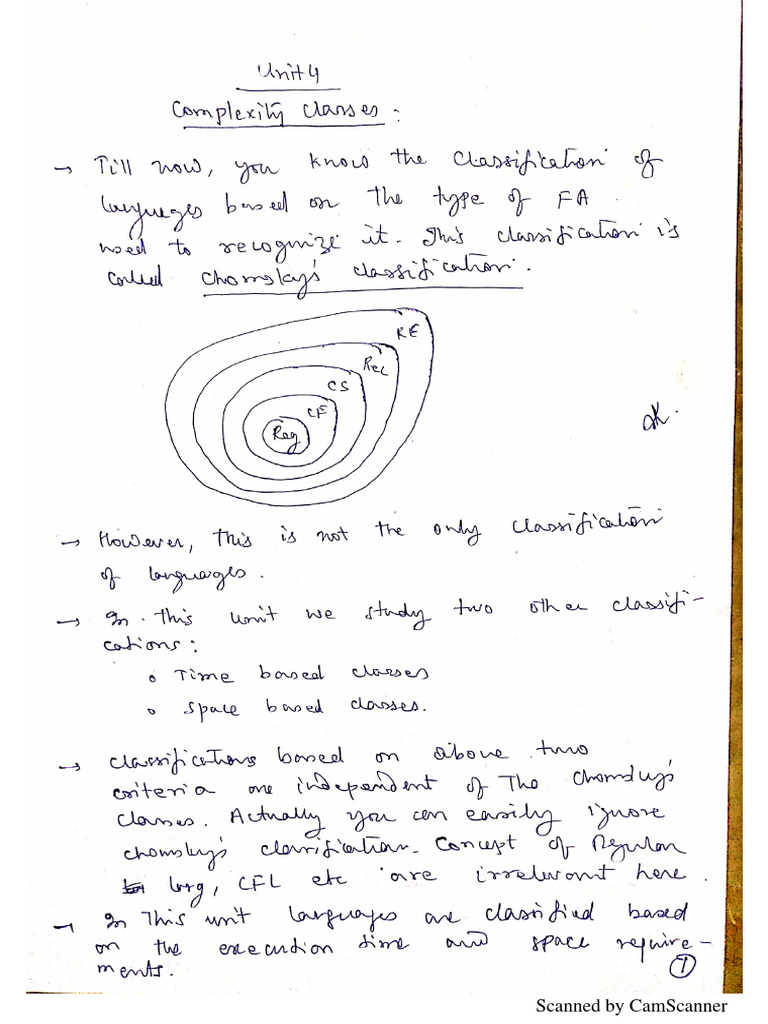 Unit 4 Lec 1 2 Complexity Classes | PDF