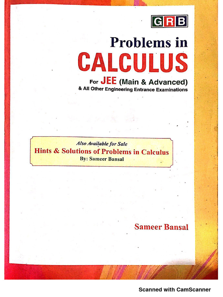 Sameer Bansal Calculus GRB BOOKS Blunt Library | PDF