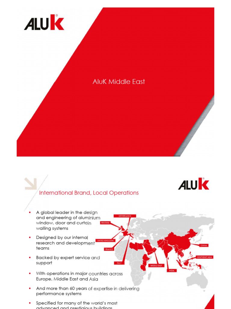 AluK Middle East: Local Expertise, Global Reach | PDF | Dubai | United ...