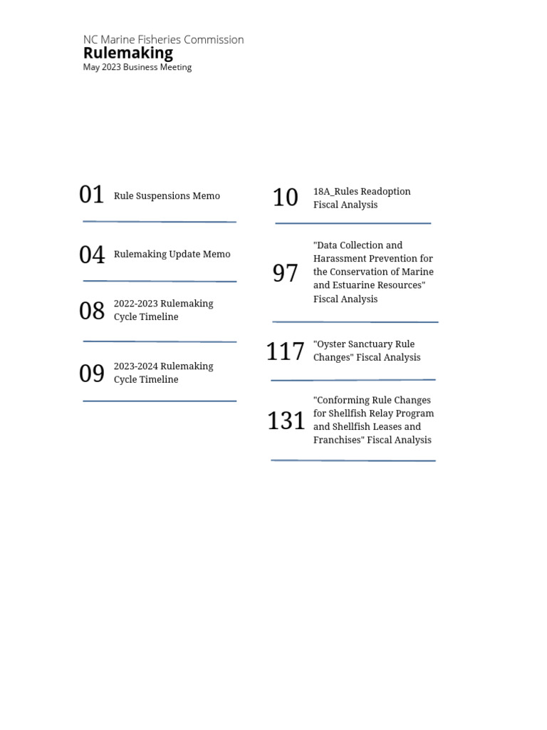6 May Briefing Materials Rulemaking | PDF | Food Safety | Rulemaking