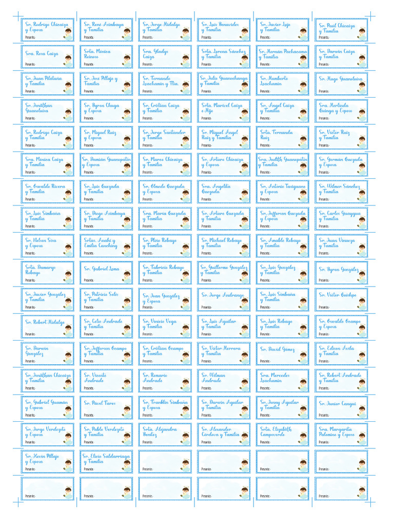 Nombres Invitaciones Erick Alejandro | PDF