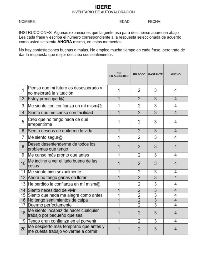 IDERE para Responder | PDF