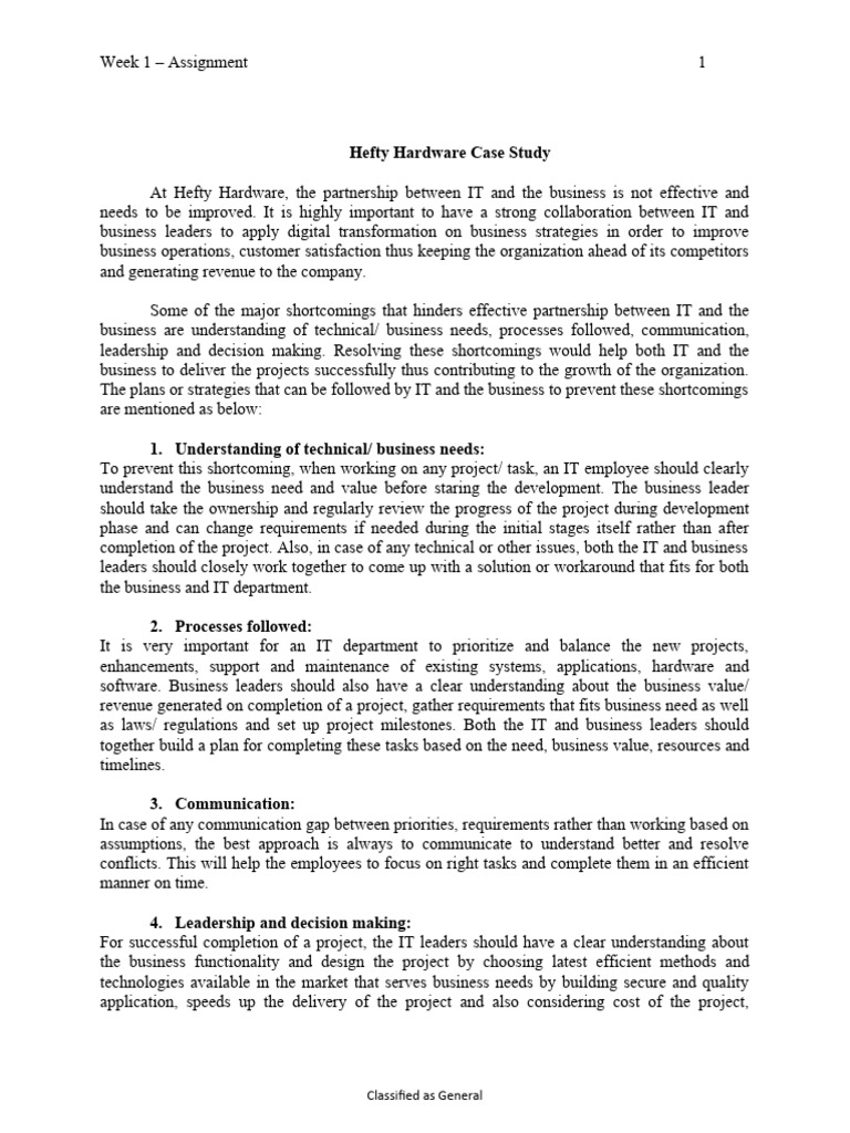 Assignment Week1 | PDF | Market (Economics) | Leadership