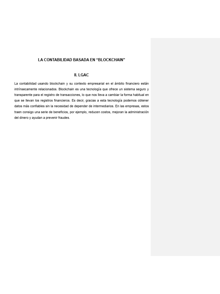 Contabilidad Eficiente con Blockchain | PDF | Contabilidad | Business