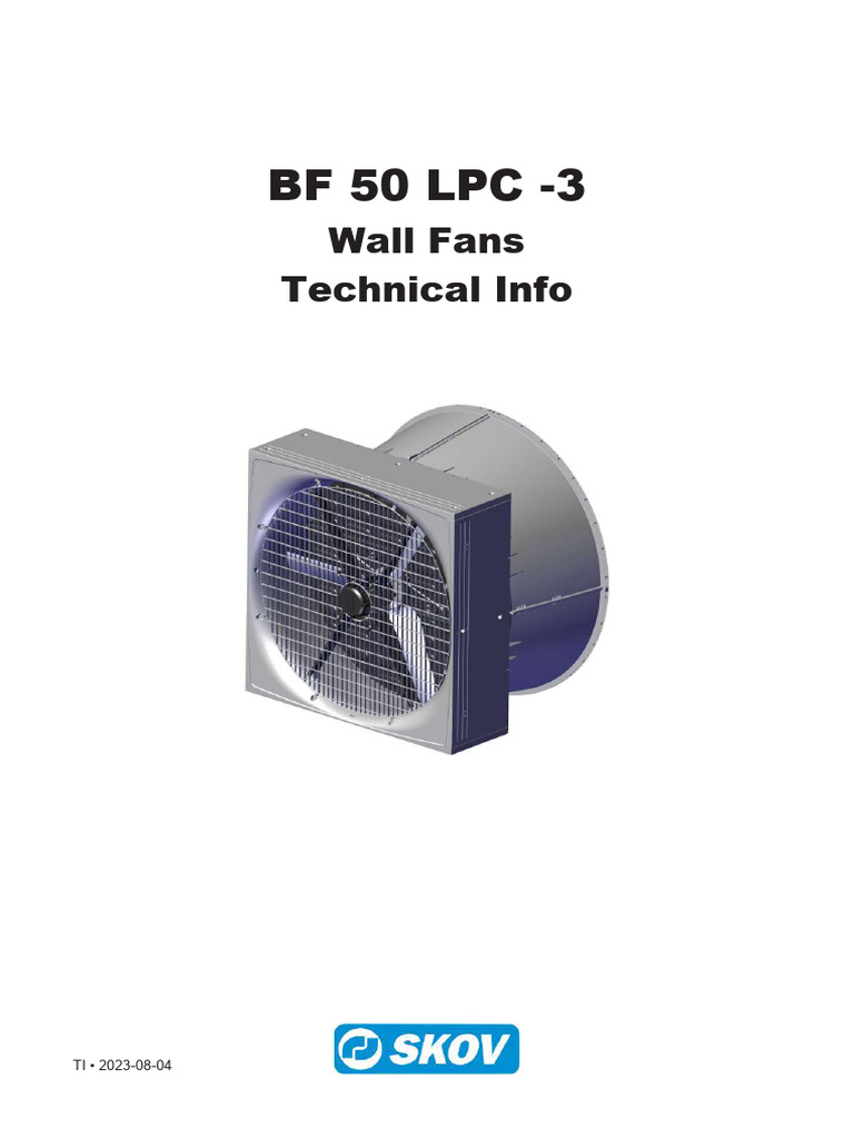 BF 50 LPC - 3: Wall Fans Technical Info | Download Free PDF ...