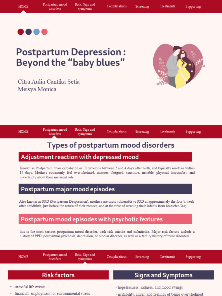 Understanding Postpartum Depression Risks | PDF | Postpartum Period | Major Depressive Disorder