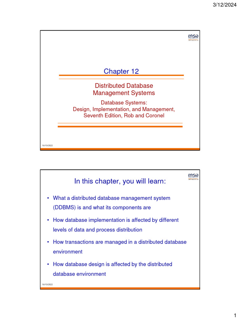 Distributed Databases | PDF | Databases | Database Transaction Distributed Databases | PDF | Databases | Database Transaction