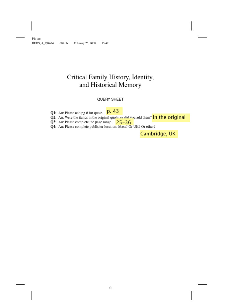 Critical Family History Identity and His | PDF | Race And Ethnicity In ...