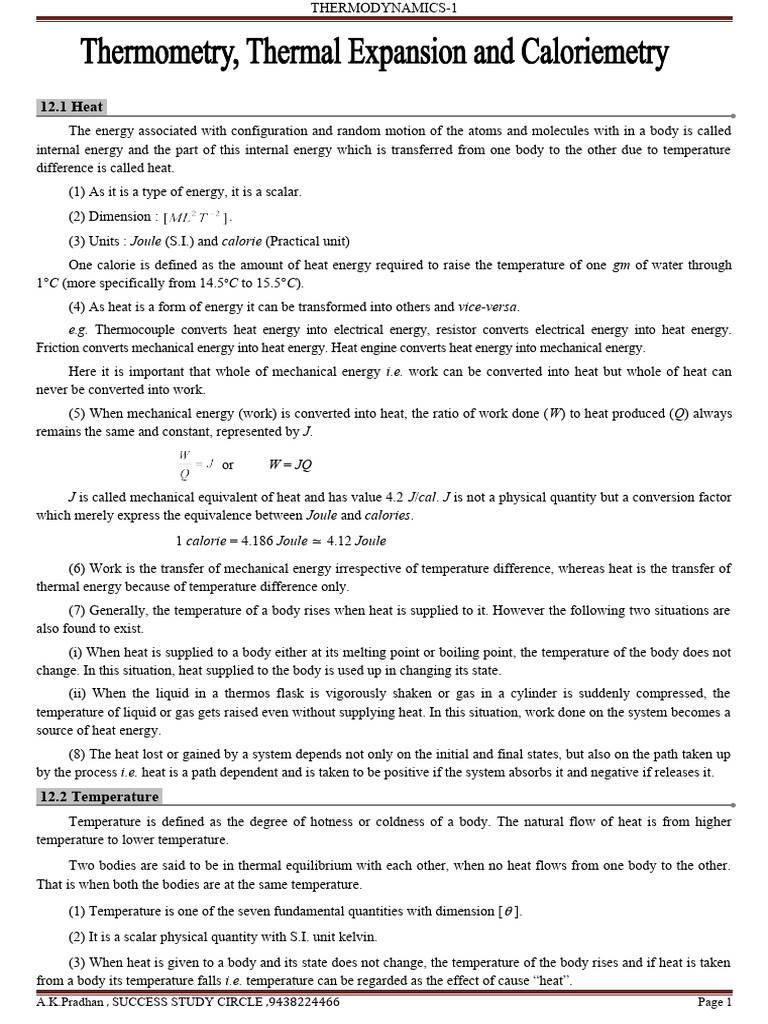 01 Thermal Expansion Theory1 | Download Free PDF | Thermal Expansion | Temperature