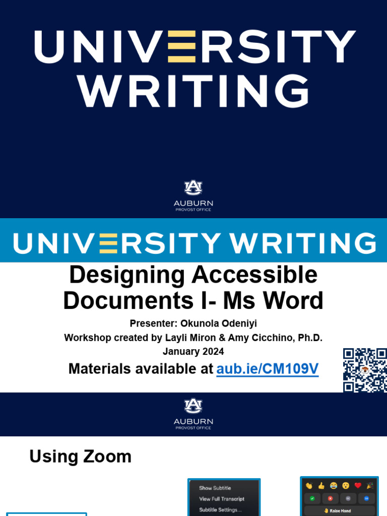 Accessible Document Design in Word | PDF | Typefaces | Accessibility