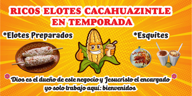 Lona Elotes 100 X 50 CM | PDF