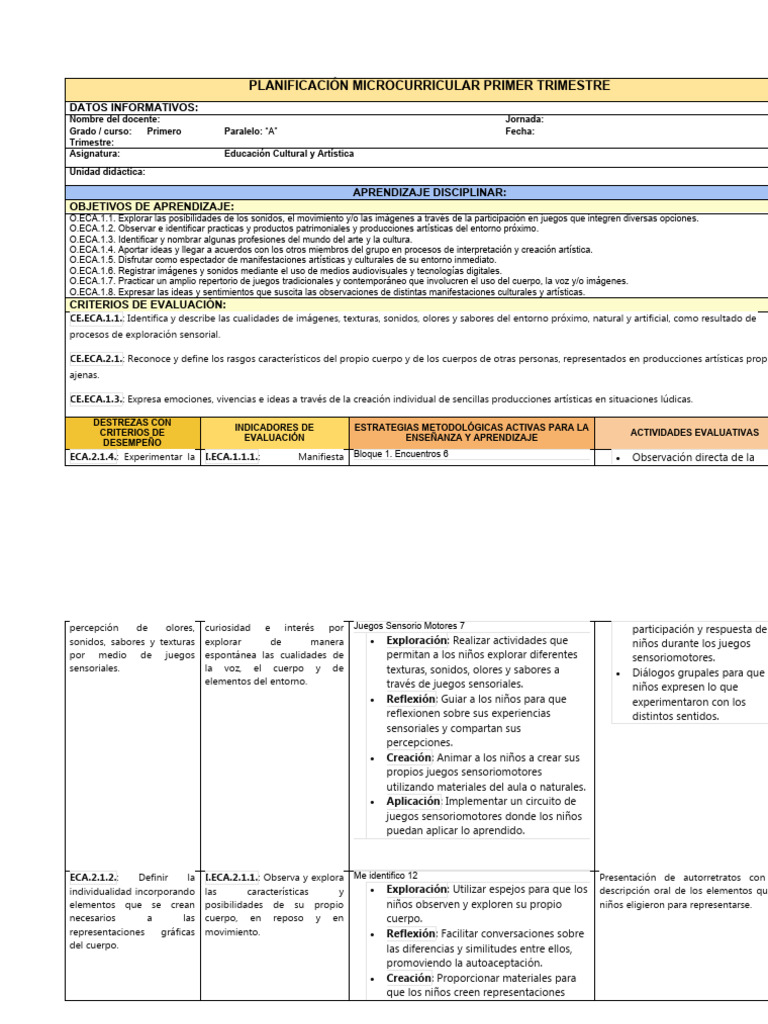 1 Primero Basica Pdf Aprendizaje Evaluación