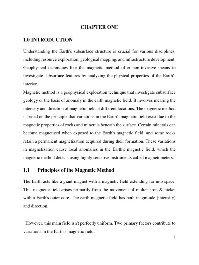 Magnetic Method Assignment | PDF | Magnetometer | Earth's Magnetic Field
