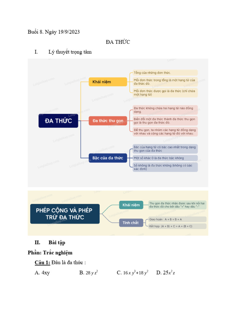 Đa TH C - C NG TR Đa TH Cdocx | PDF