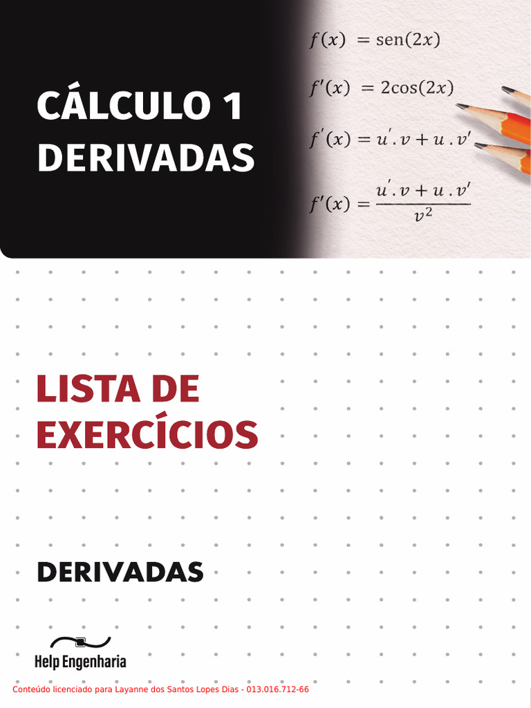 ListadeExerccios Derivadas | PDF