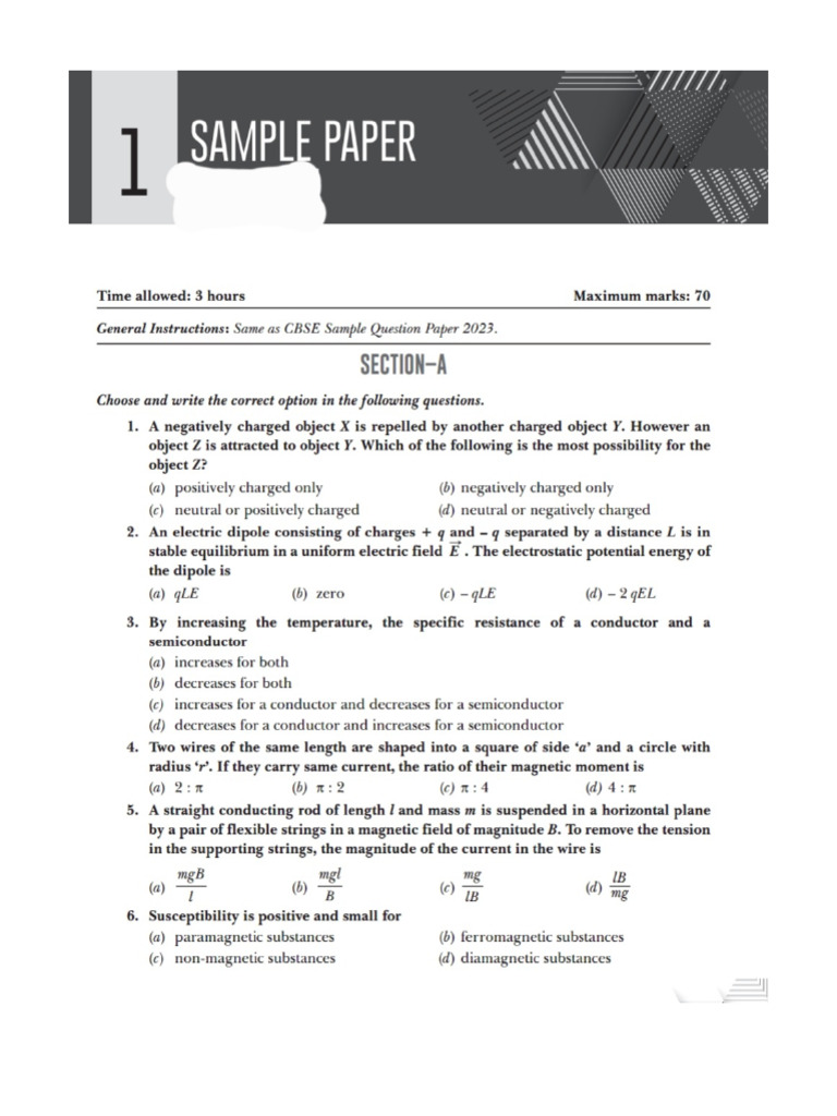 Phy 2023 Practise Paper 2 | PDF