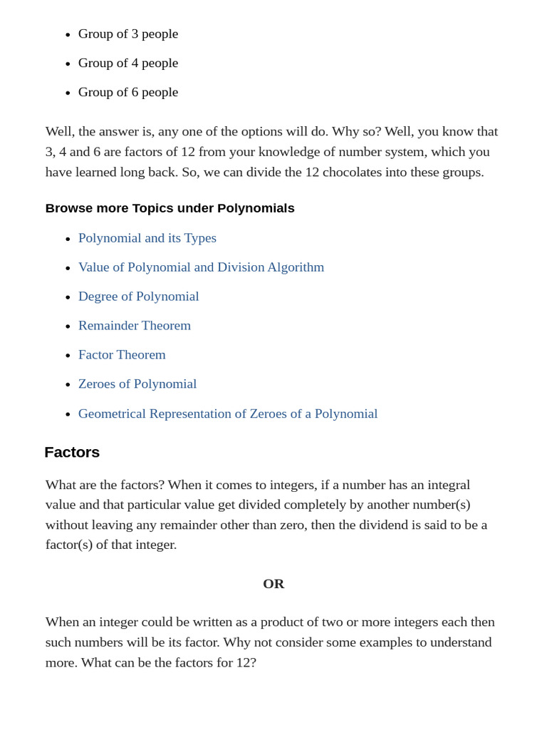 Factorization Of Polynomials Factor Theorem Methods Videos