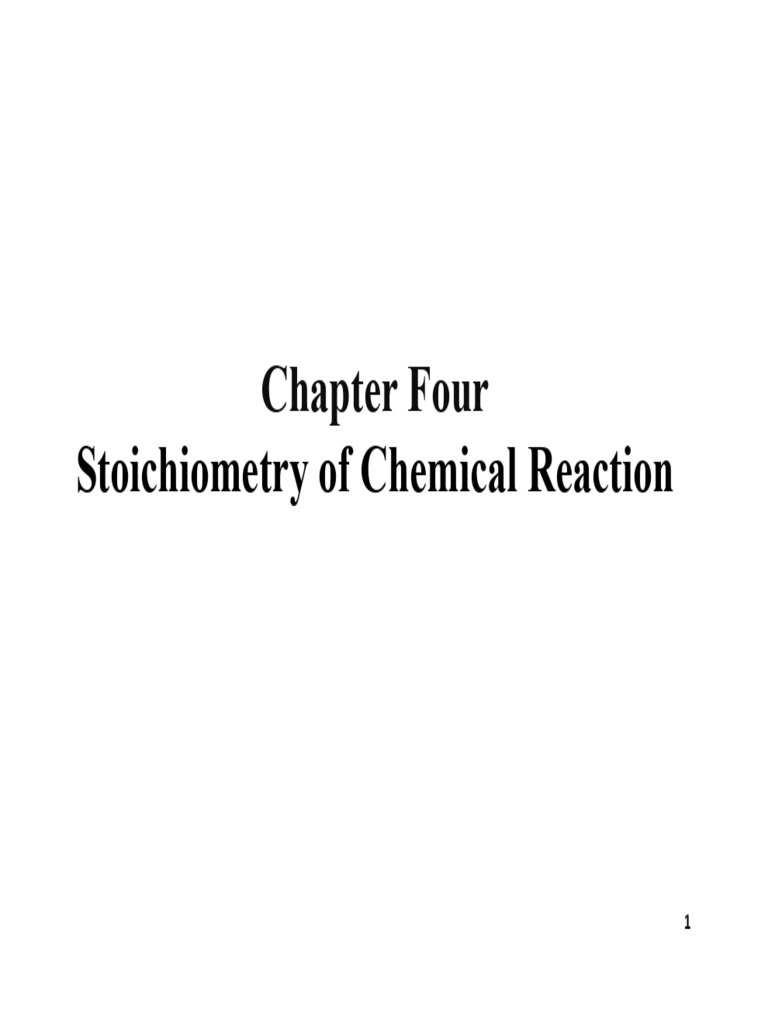 General Chapter 4 | Download Free PDF | Stoichiometry | Redox