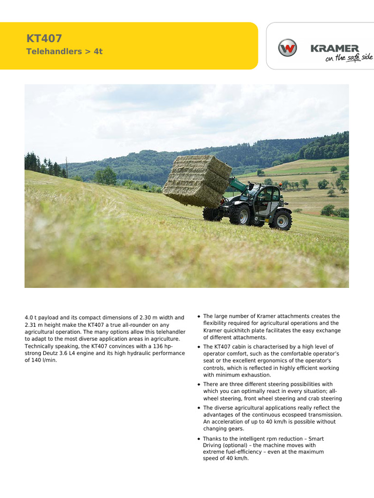 Kramer kt407 | PDF | Engines | Pump