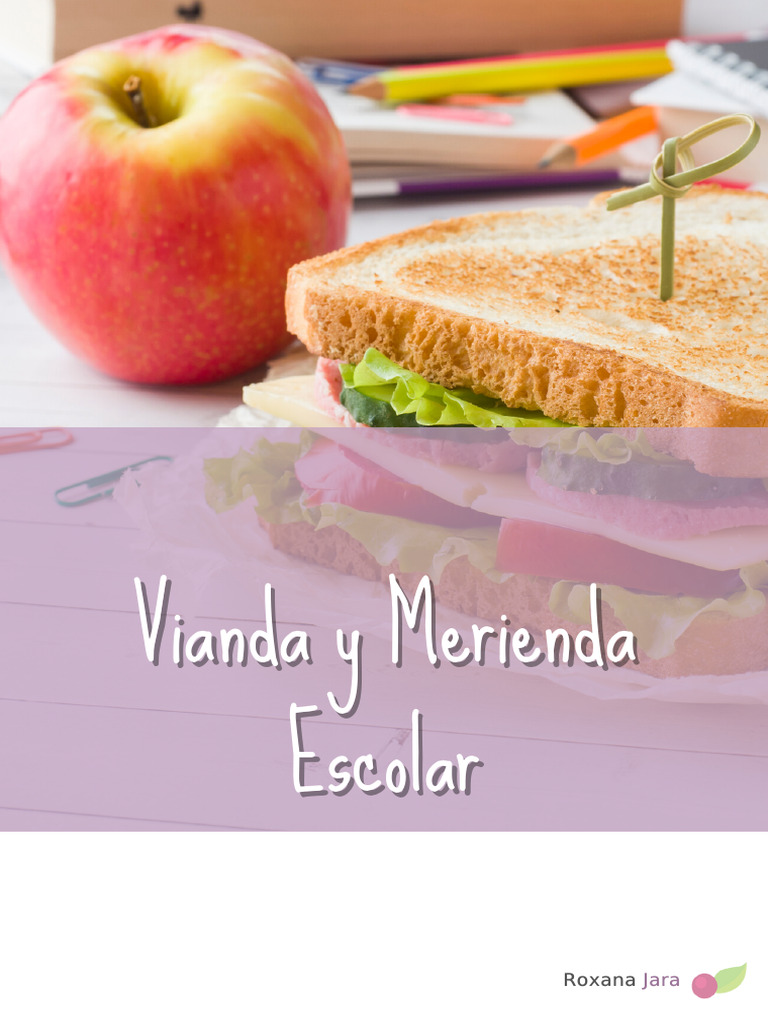 Ideas de Merienda Escolar Saludable | PDF | Alimentos | gordo