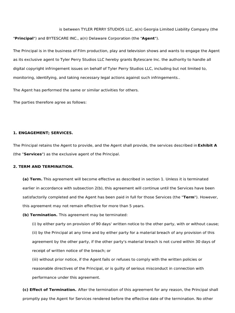 Agency Agreement | Download Free PDF | Indemnity | Law Of Agency