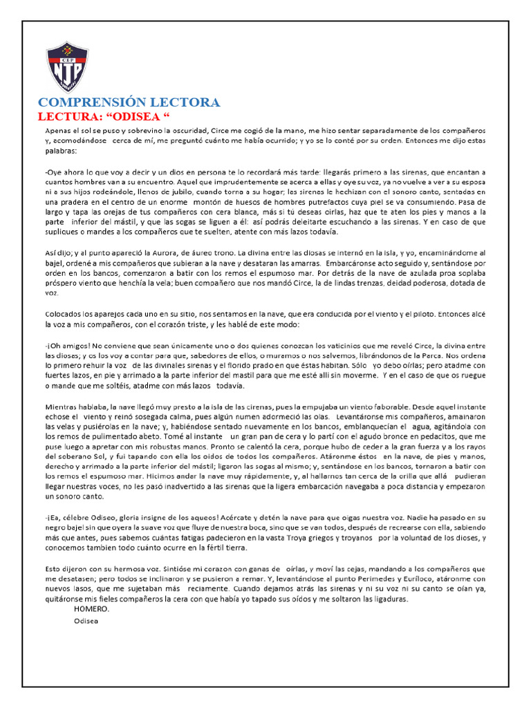 1 - Comprensión Lectora 1 | PDF