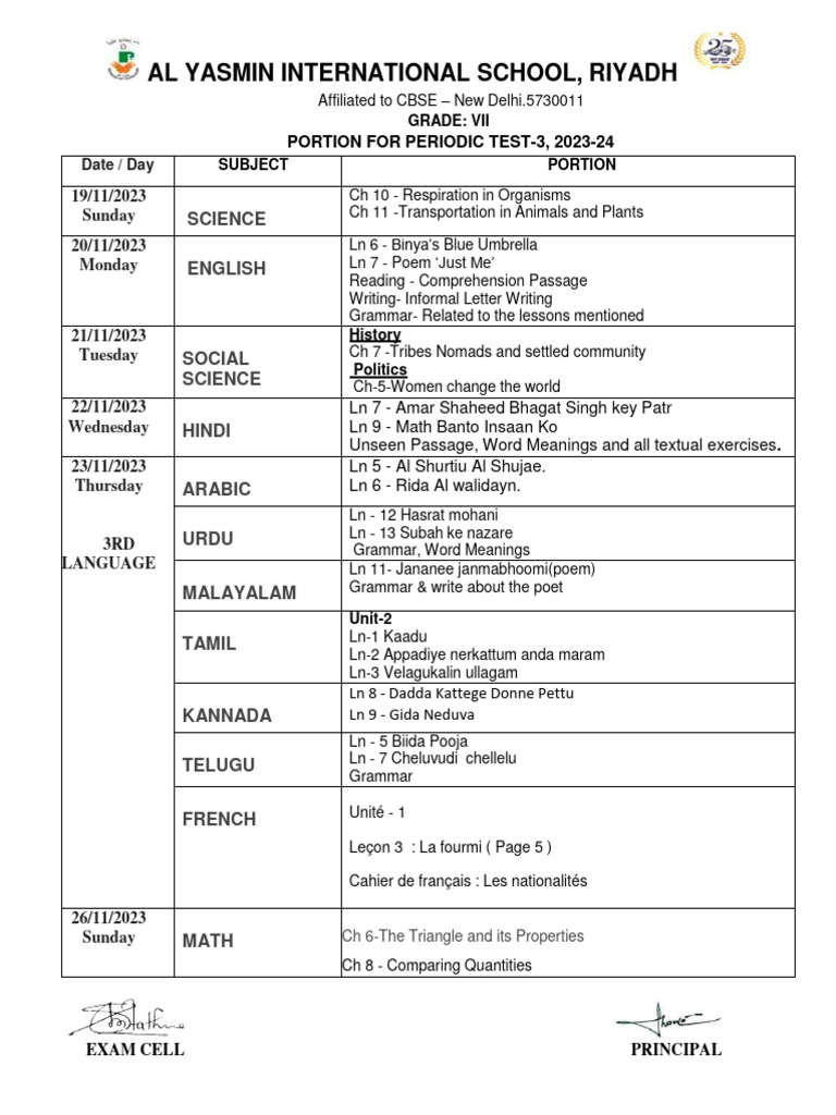 Grade-7, PT-3, 2023-24 | PDF | Languages Of Asia | Languages