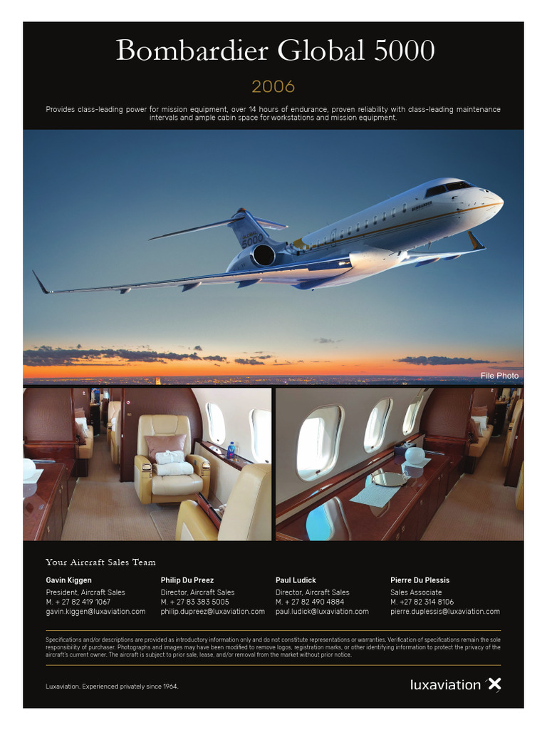 23-042-2006 Bombardier Global 5000 - 05.12.2023 | PDF | Avionics | Aviation
