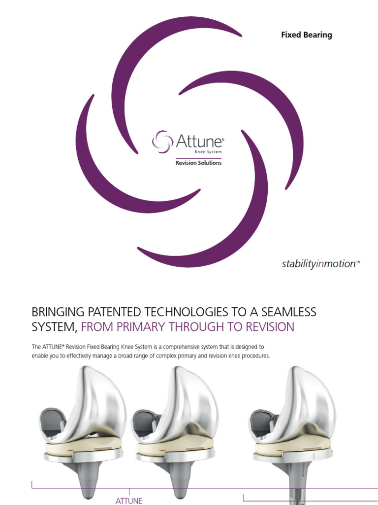 Attune Revision FB System Brochure | Download Free PDF | Knee | Surgery