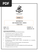 Mathematics P2 Grade 12 Second Push 2025 Eng | PDF | Circle ...