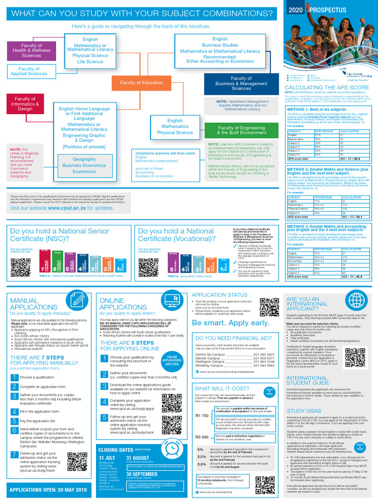 CPUT Prospectus | PDF | Mathematics | Science