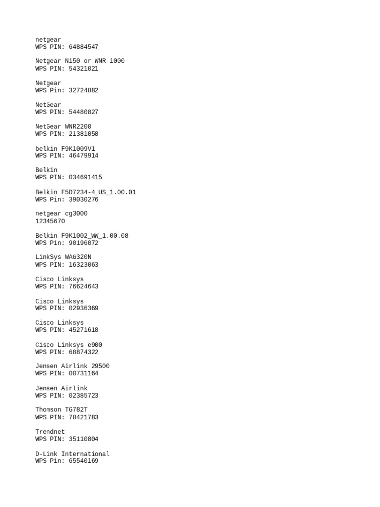 Pin Wps Routers Pdf Routing Cisco Systems