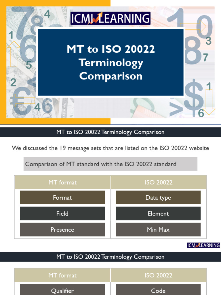 MT to ISO 20022 Guide for Banks | PDF | Debtor | Debit Card