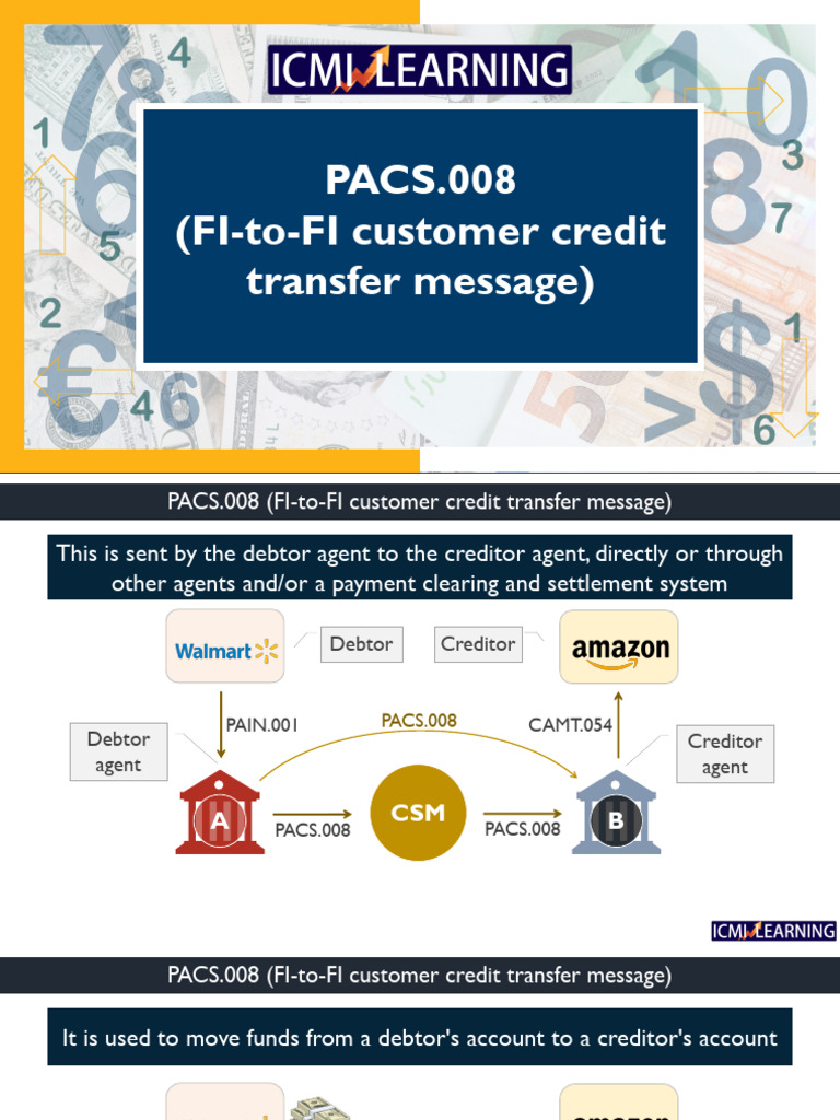 18 +PACS 008+ (FI-to-FI+customer+credit+transfer+message) | PDF ...