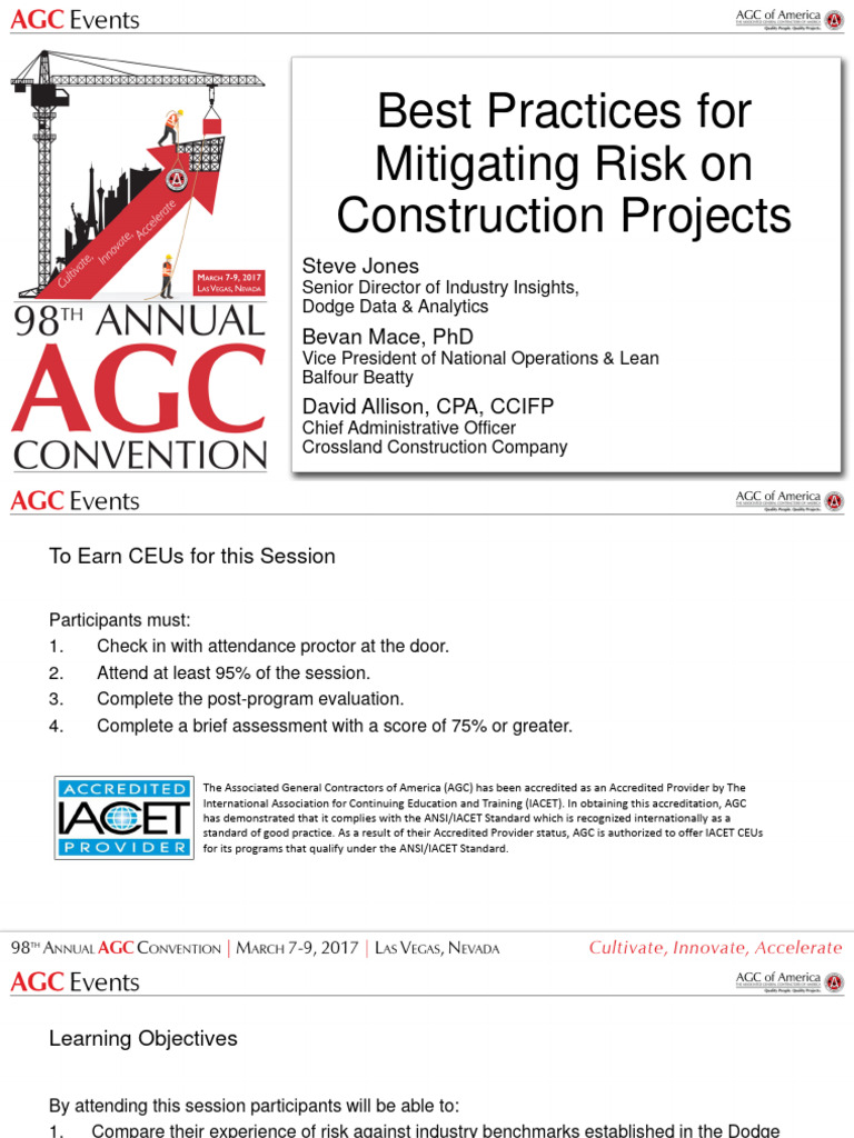 Best Practices For Mitigating Risk On Construction Projects | PDF ... Best Practices For Mitigating Risk On Construction Projects | PDF ...