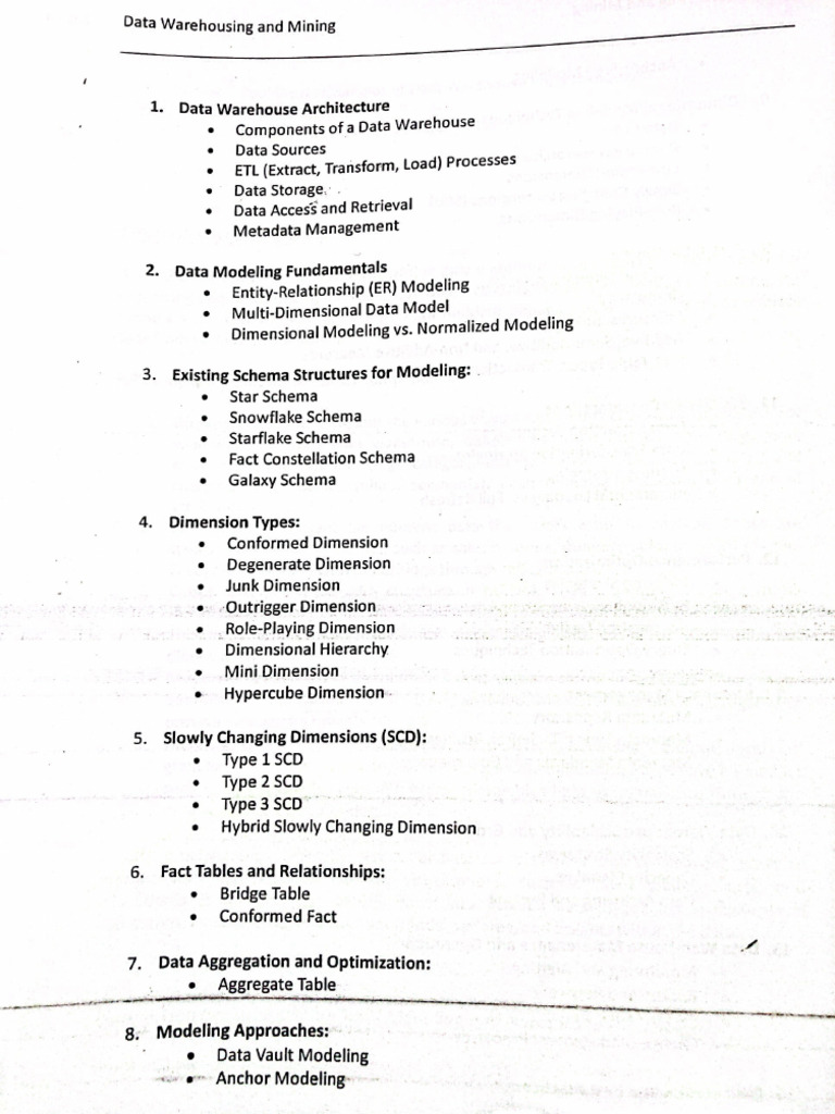 Data Warehousing Set 4 | PDF