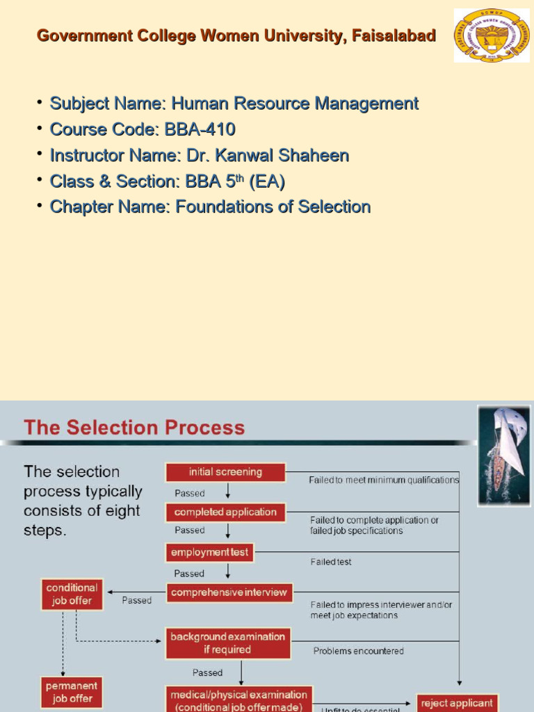 Foundations of Selection Part 1 | PDF | Psychology | Cognition
