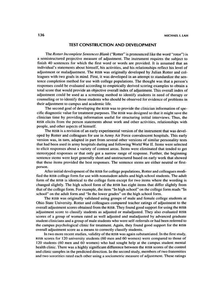 Risb | PDF | Psychology | Behavioural Sciences